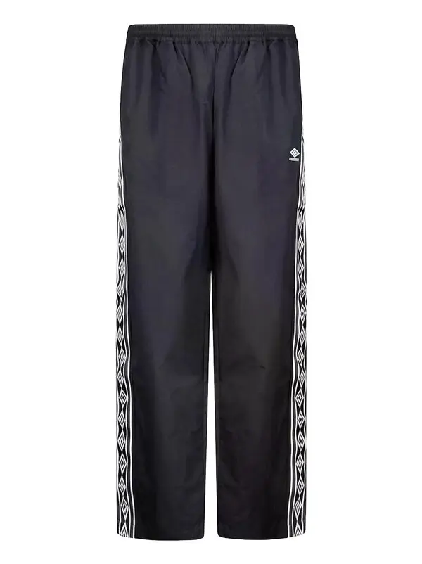 UMBRO Elastic-waistband Side-stripes Trousers - Black