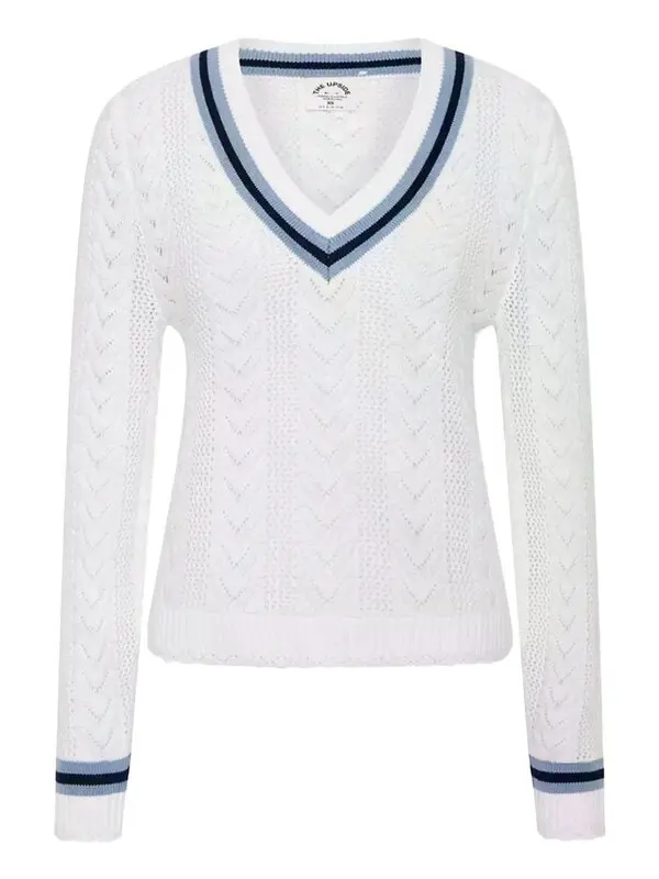 The Upside Citta Sonny V-neck Sweater - White