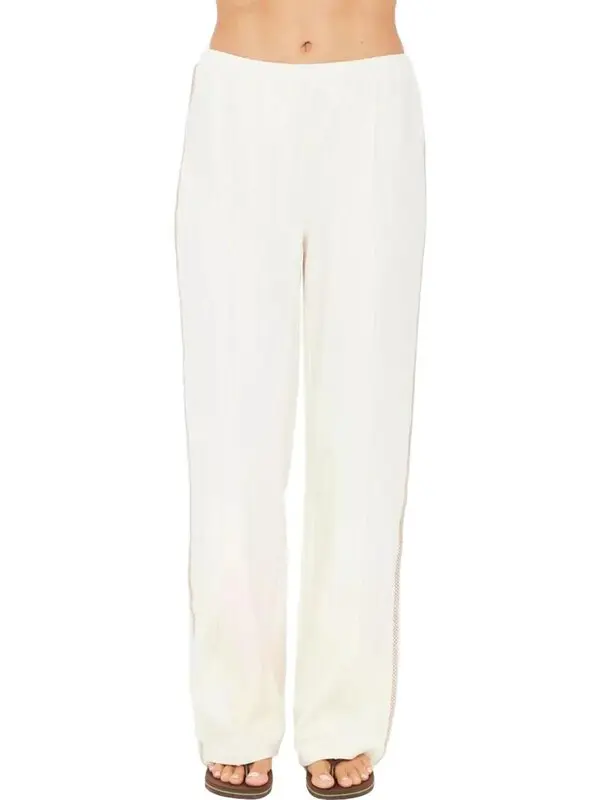 The Upside Hamsa Milou Embroidered Trousers - Neutrals