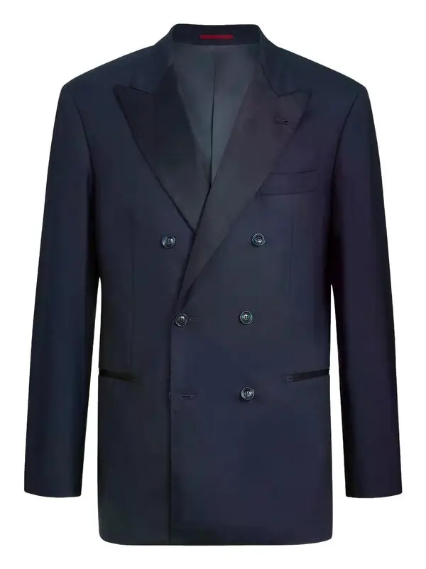 Brunello Cucinelli Tuxedo Double-breasted Jacket - Blue