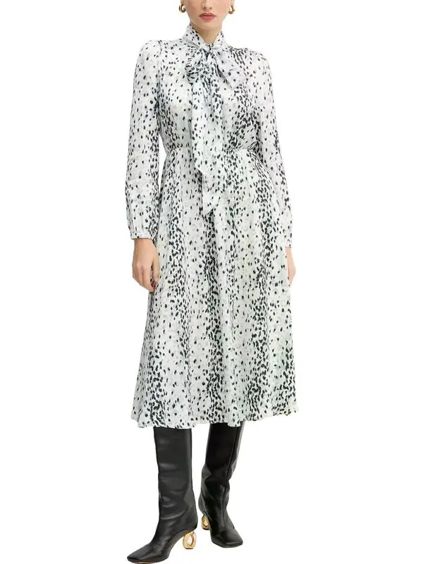 Karl Lagerfeld Animal-print Midi Dress - White
