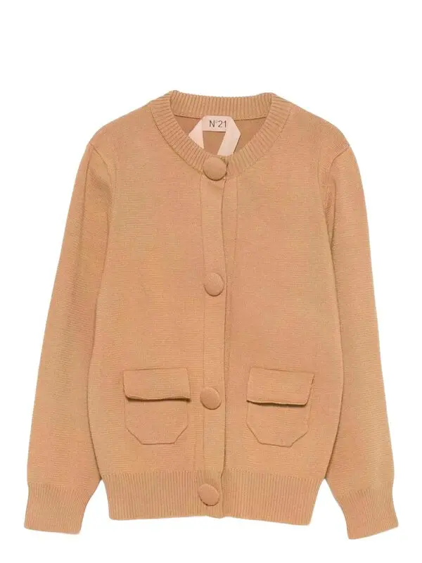 N°21 Pocket Button Cardigan - Brown