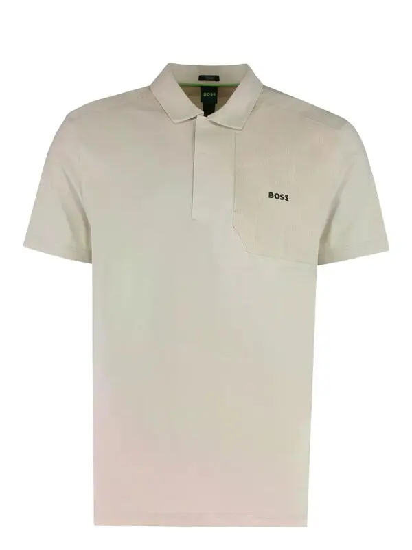 BOSS Short-sleeved Pocket Polo Shirt - Neutrals