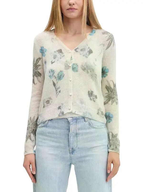 Desigual Floral Cardigan Set - Neutrals