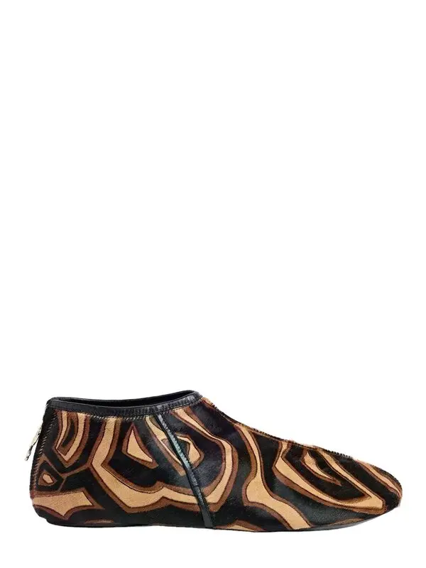 Emilio Pucci Labirinto Print Ballet Flats - Black