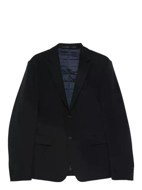 Prada Zip-up Padded Blazer - Blue