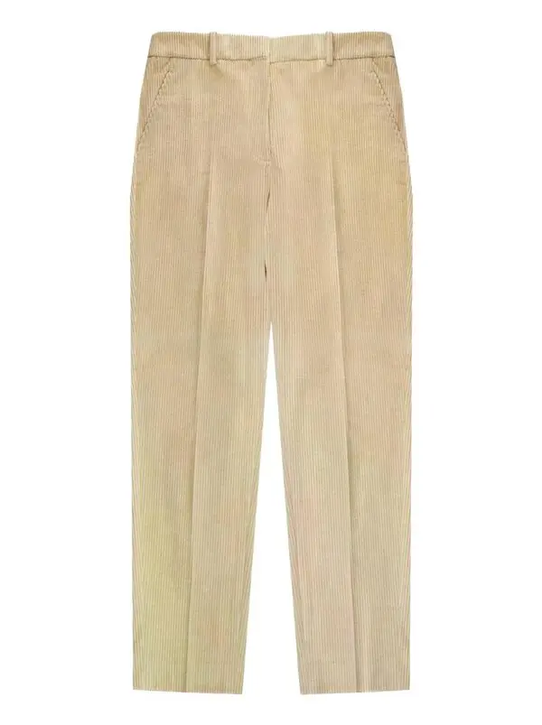 SLOWEAR Corduroy Straight Trousers - Neutrals