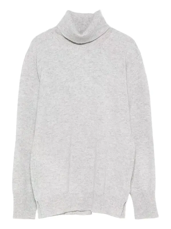 PUROTATTO Roll Neck Sweater - Grey