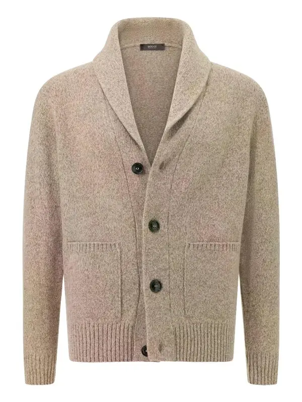 Boggi Milano Shawl-collar Cardigan - Neutrals