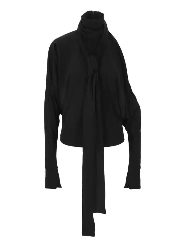 FRANCESCO MURANO Knot High-neck Top - Black