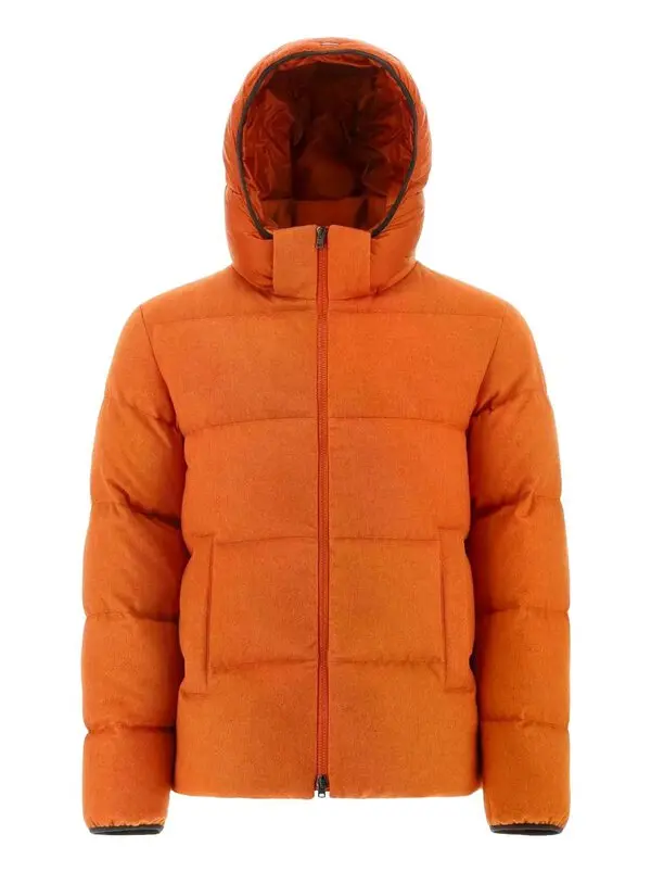 Herno Hooded Padded Jacket - Orange
