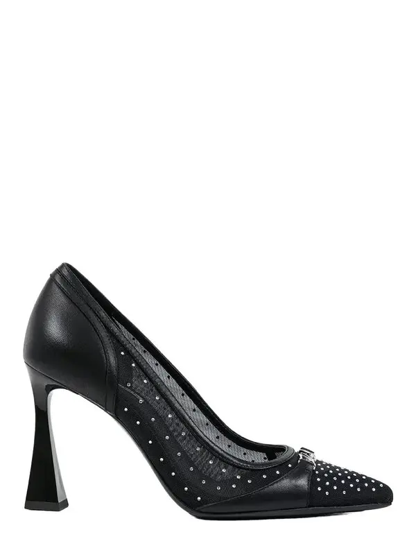 Karl Lagerfeld Rhinestone-embellished Pumps - Black