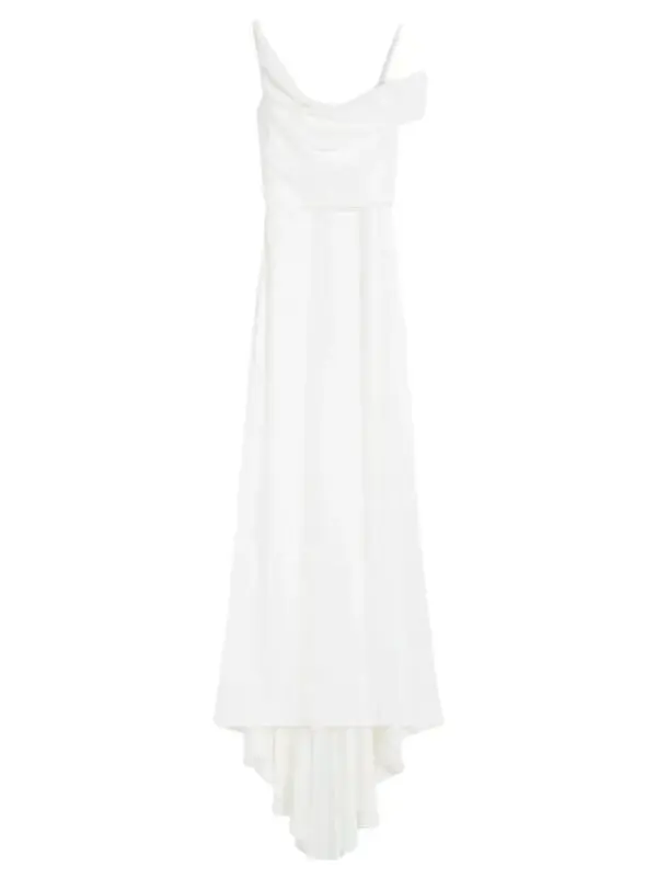Max Mara Ghiglia Draped Maxi Dress - White