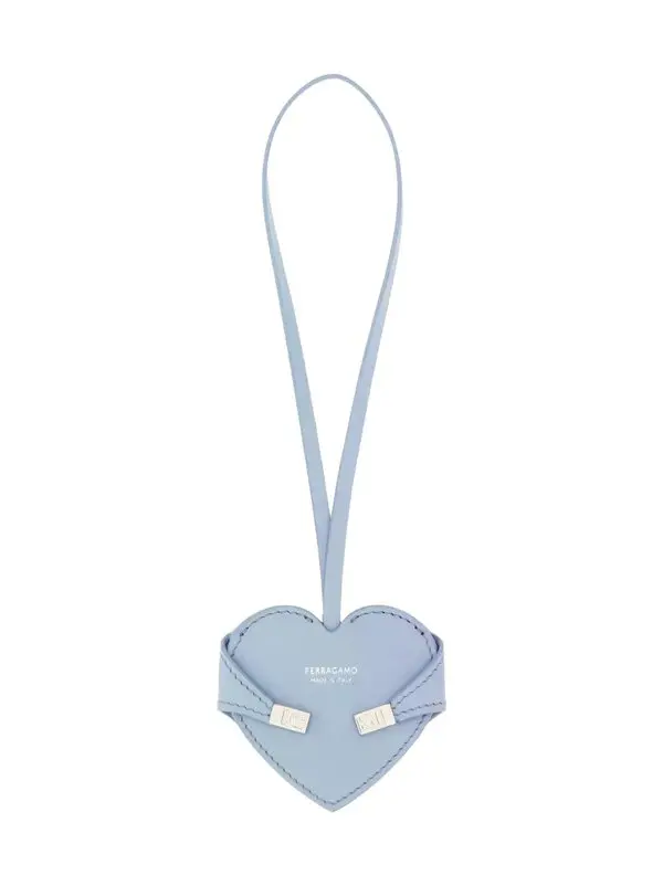 FERRAGAMO Hug Heart Buckle Mirror Charm - Blue