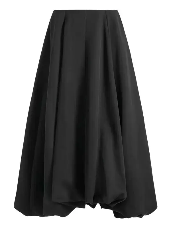 16Arlington Flared Midi Skirt - Black
