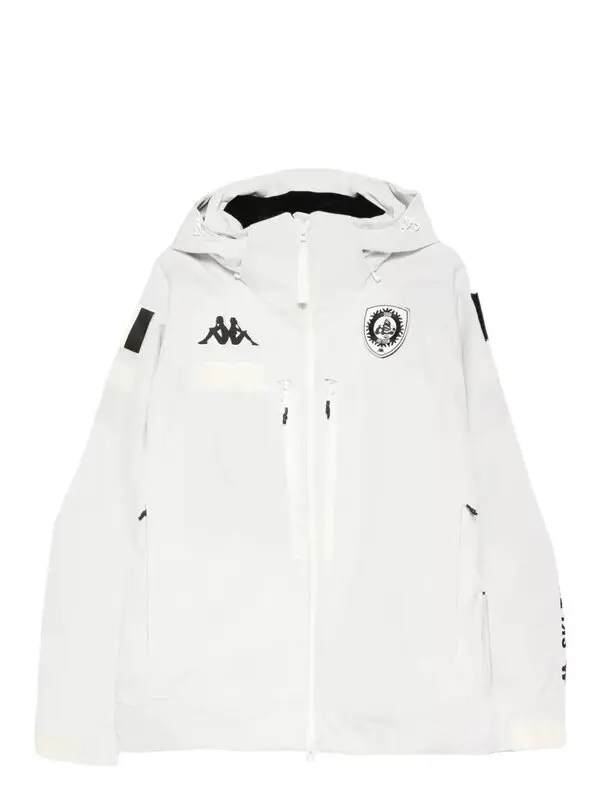 Kappa Logo-hooded Ski Jacket - White