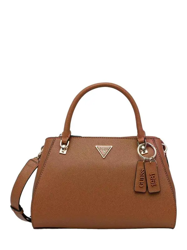 Guess Noelle Top-handle Charm Tote Bag - Brown
