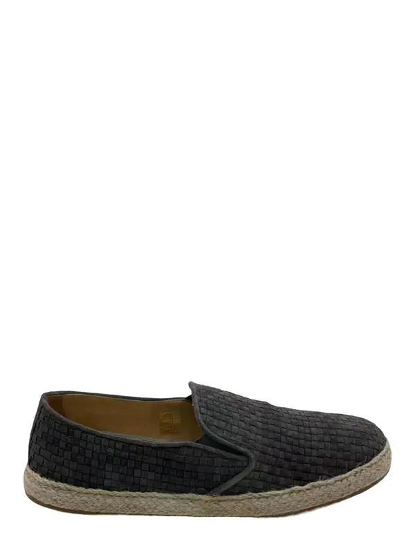 Brunello Cucinelli Woven Espadrille Loafers - Grey