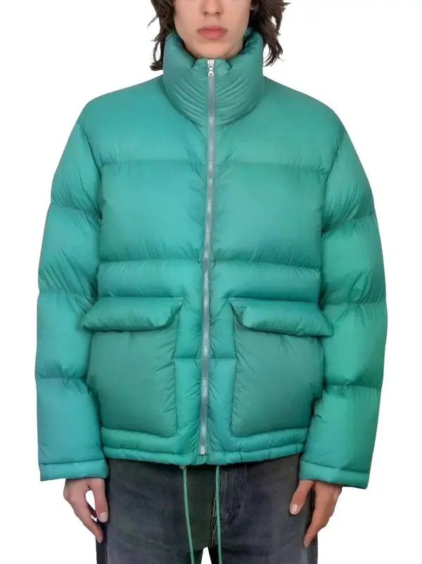 Auralee Zip-fastening Padded Jacket - Green