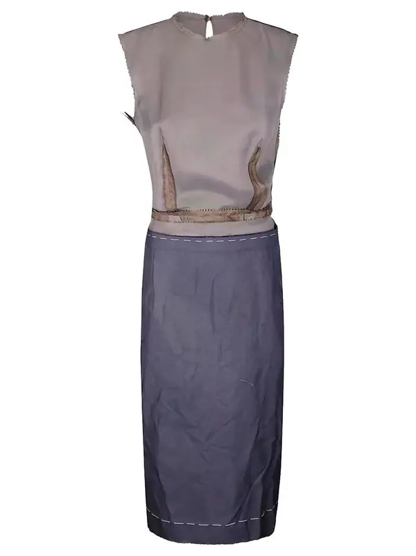 MAISON MARGIELA Sleeveless Midi Dress - Grey
