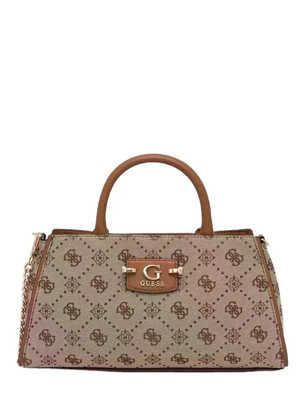 Guess Monogram Top-handle Tote Bag - Neutrals