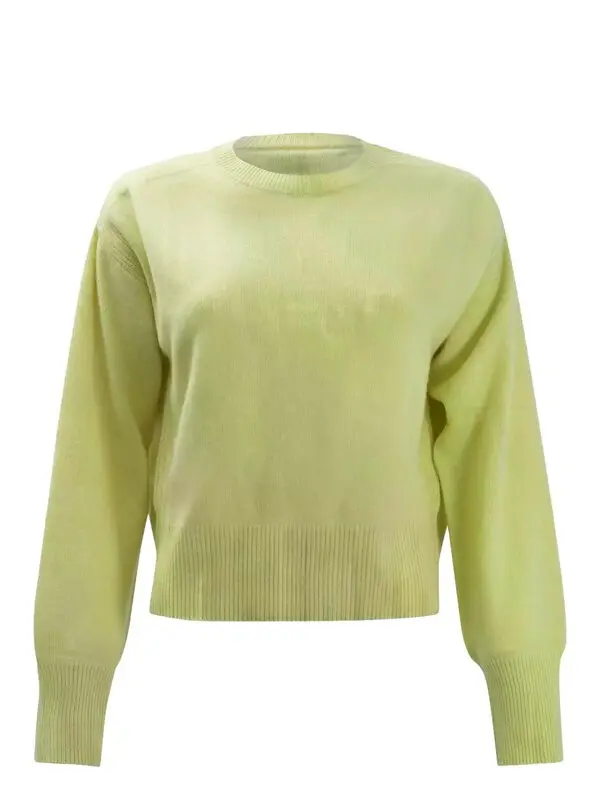 SA SU PHI Knitted Ribbed Sweater - Yellow