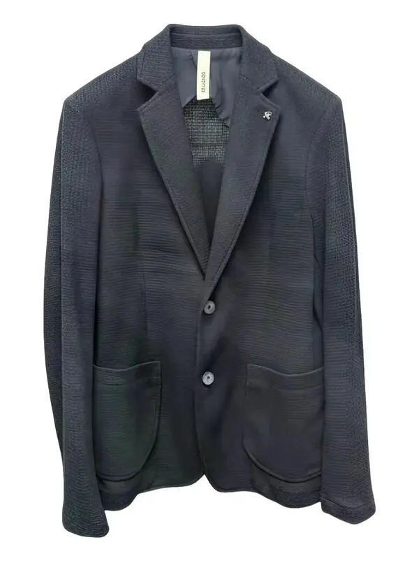 DISTRETTO 12 Single-breasted Blazer - Blue