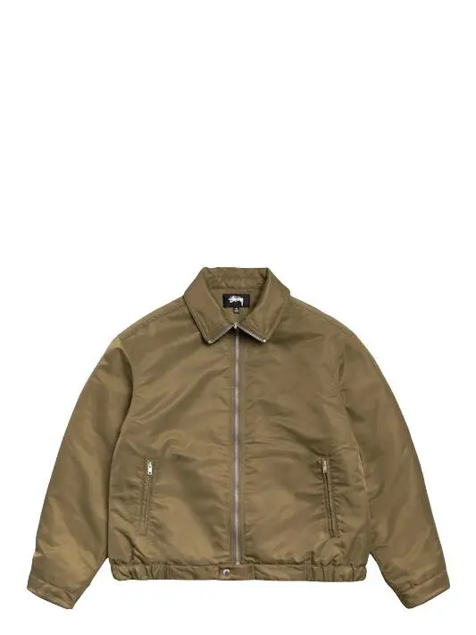 StÜssy Pile Lined Zip Jacket - Olive
