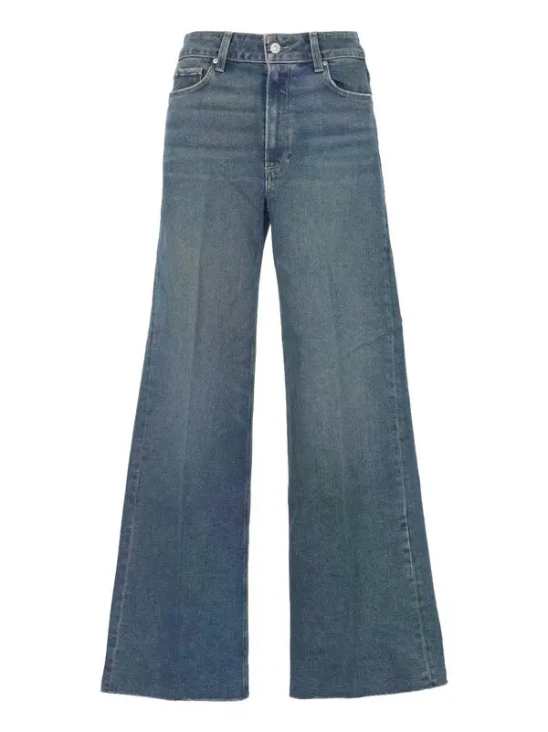 Paige Frayed Jeans - Blue
