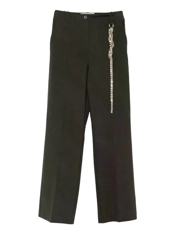 CIRCUS HOTEL Embellished Trousers - Grey