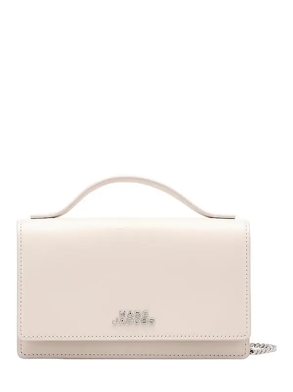 Marc Jacobs The Glam Mirror Leather Mini Bag - Cotton White
