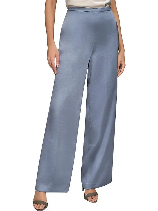 Donna Karan New York Satin Wide Leg Pants - Tempest
