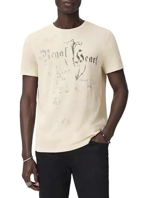 John Varvatos Regal Heart Graphic Tee - Faded Twin
