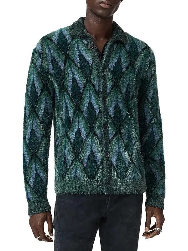 John Varvatos Fardella Cardigan - Peacock Blue