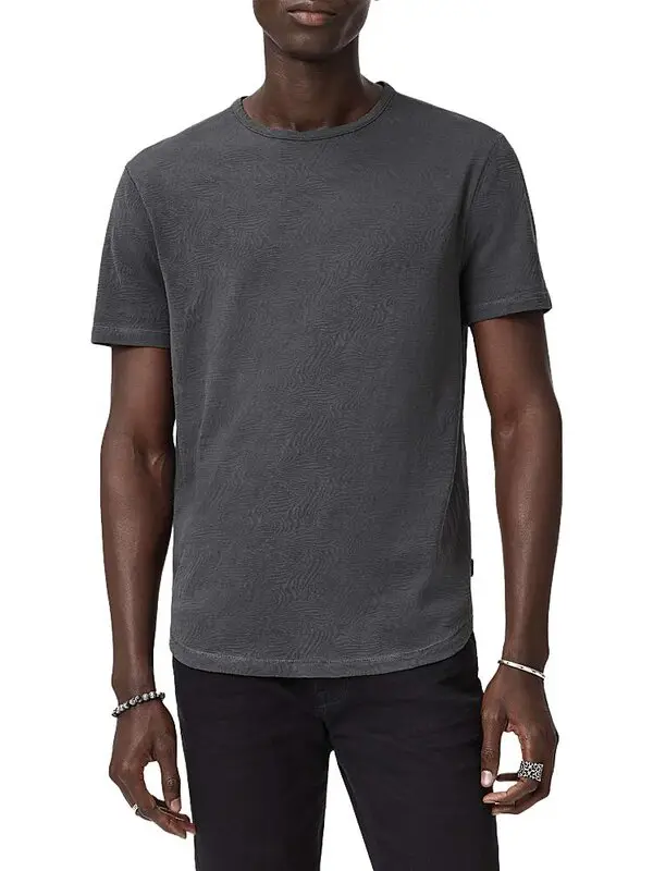 John Varvatos Blaise Textured Tee - Iron Grey