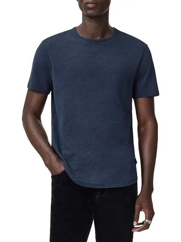 John Varvatos Blaise Textured Tee - Navy
