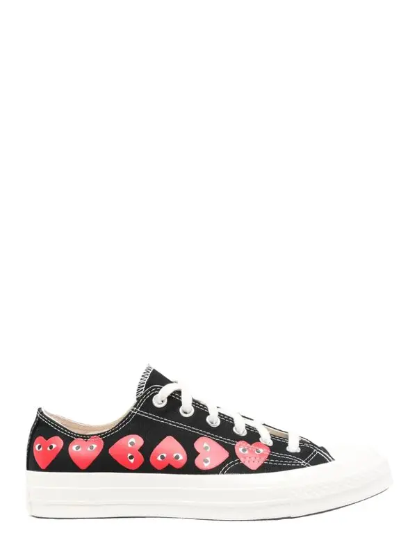 COMME DES GARCONS PLAY CONVERSE Chuck 70 Multi Hearts Sneakers - Black