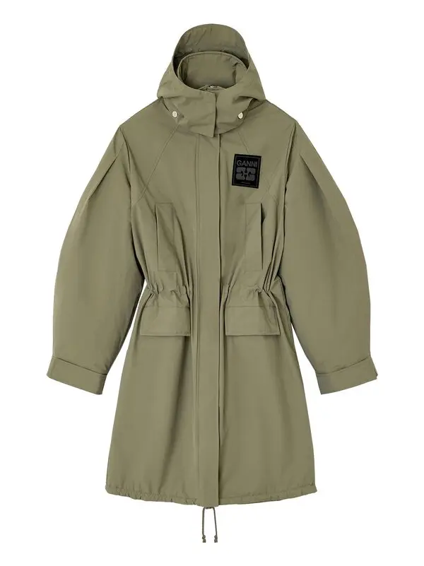 GANNI Tri-layer Parka - Green