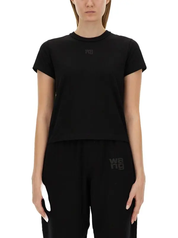 Alexander Wang Essential Shrunk T-shirt - Black