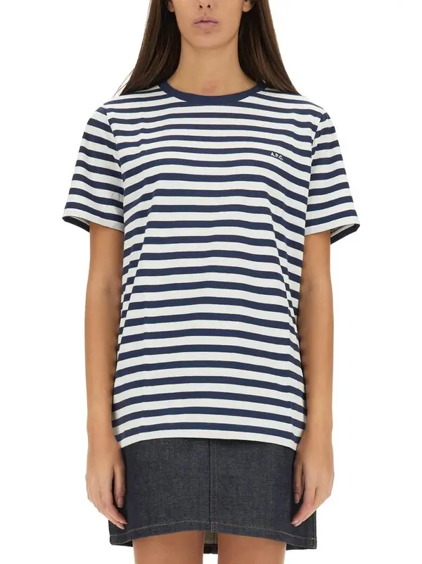 A.p.c. Striped T-shirt - Blue