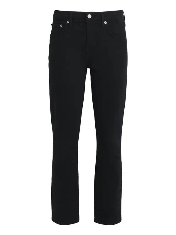 AGOLDE Cocktail Ankle Low-rise Slim-fit Jeans - Black