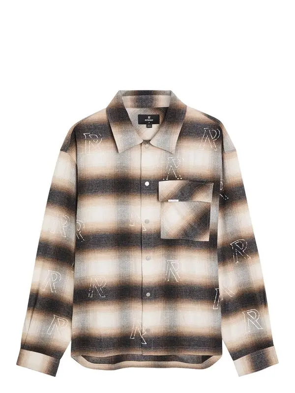 REPRESENT Initial Plaid Flannel Shirt - Multicoloured 1