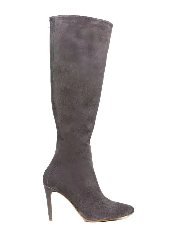 GINISSIMA 95mm Pointed-toe Boots - Grey