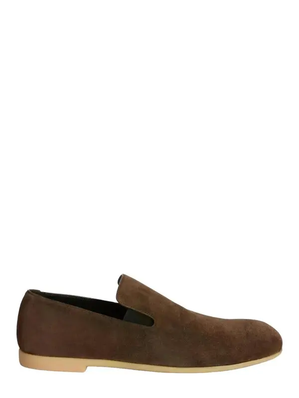 JIL SANDER Suede Loafers - Brown