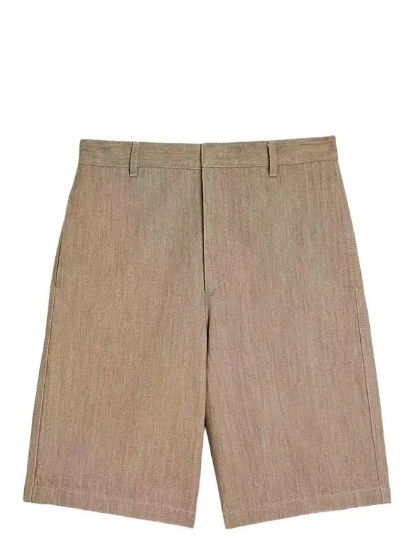 JIL SANDER Belt-loops Shorts - Brown