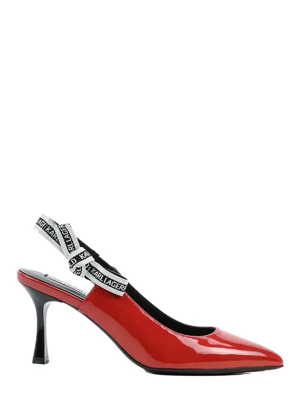 Karl Lagerfeld Sienna Slingback Pumps - Red
