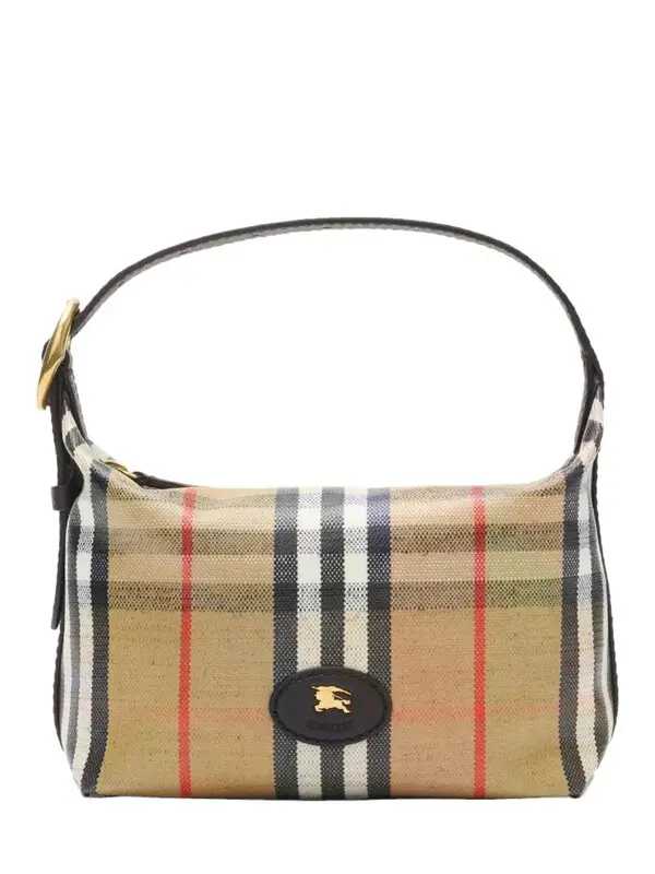 Burberry Checked Tote Bag - Neutrals