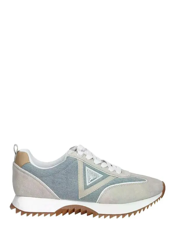 Guess Logo-plaque Sneakers - Neutrals