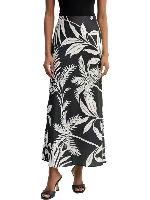 Guess Floral Maxi Skirt - Black
