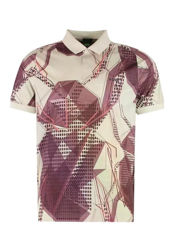 BOSS Printed Short-sleeve Polo Shirt - Neutrals